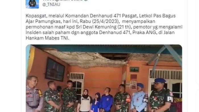UPDATE Anggota TNI Tendang Ibu-Ibu Bermotor: Meminta Maaf Berakhir Damai - Tribunpekanbaru.com