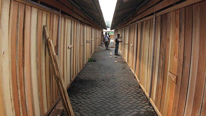 FOTO : Siap-siap Pindah, Begini Penampakan TPS Untuk Pedagang Pasar ...