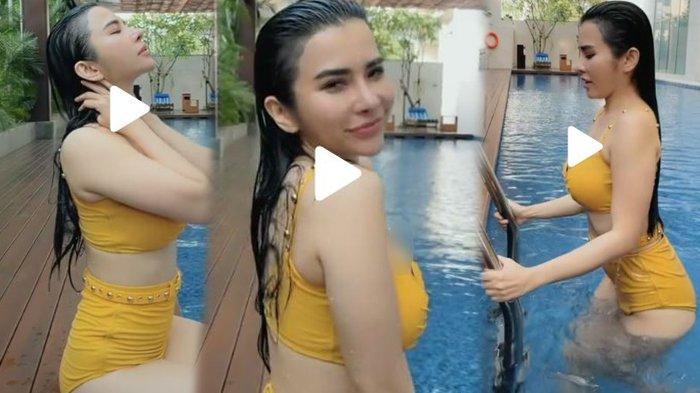 Video Maria Vania Pakai Swimsuit Jadi Video Viral TikTok, Netizen ...