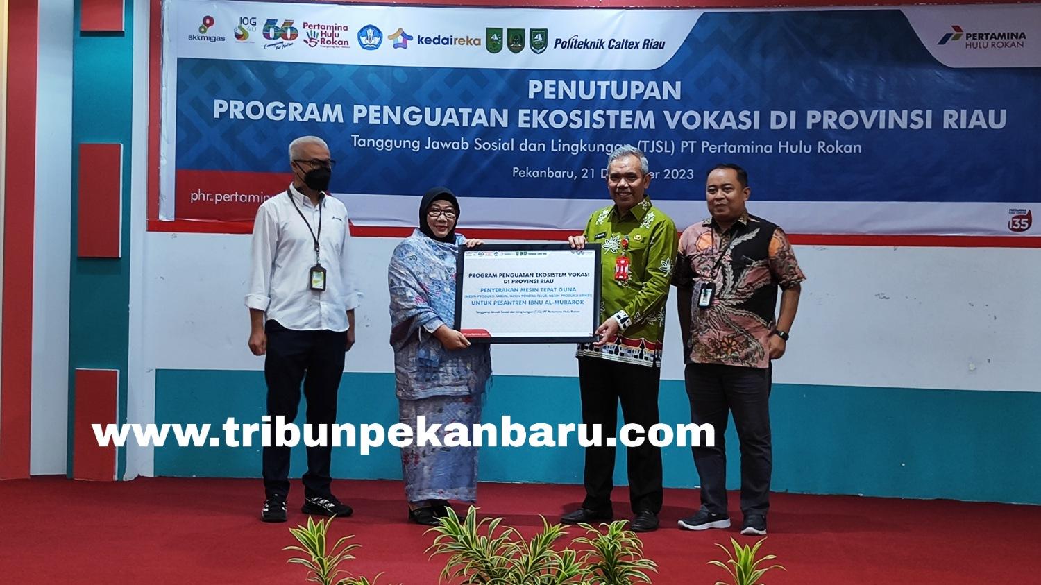 Program Penguatan Ekosistem Vokasi PT PHR-PCR di Riau Resmi Ditutup, Ini Kata Kadisdik Riau ...