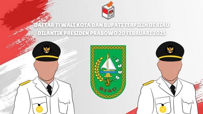 DAFTAR 11 Bupati dan Wali Kota Terpilih di Riau yang Dilantik Presiden ...