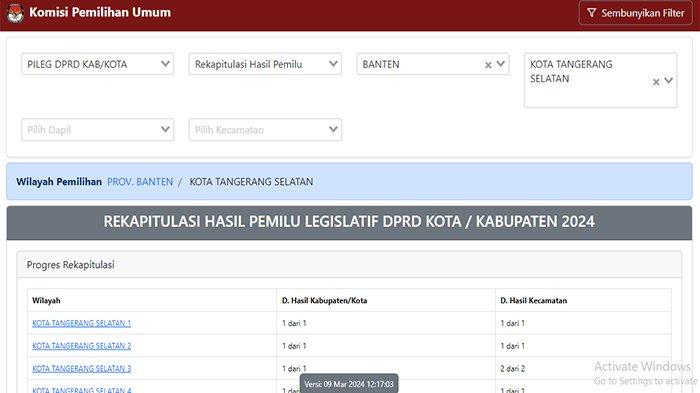 DAFTAR 50 Caleg DPRD Kota Tangsel Terpilih Periode 2024-2029 Hasil Rekapitulasi KPU ...