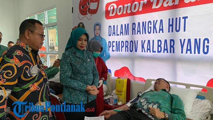 Aksi Donor Darah HUT Ke-67 Pemprov Kalbar, Windy Dorong PMI Kalbar Miliki Bank Pendonor Darah ...