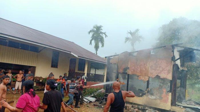 Kios Konter di Desa Sibau Hilir Putussibau Utara Terbakar, Pemilik Alami Luka Bakar Serius ...