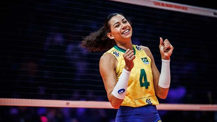 Ana Carolina Da Silva Best Blocker Timnas Voli Putri Brazil di ...
