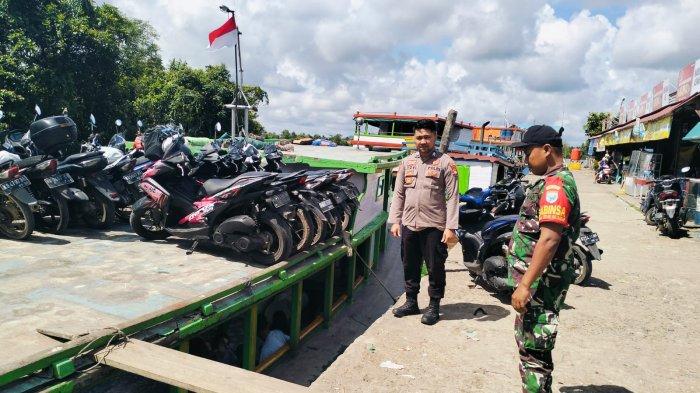 Petugas Gabungan di Kubu Raya Pantau Arus Mudik Lebaran - Tribunpontianak.co.id