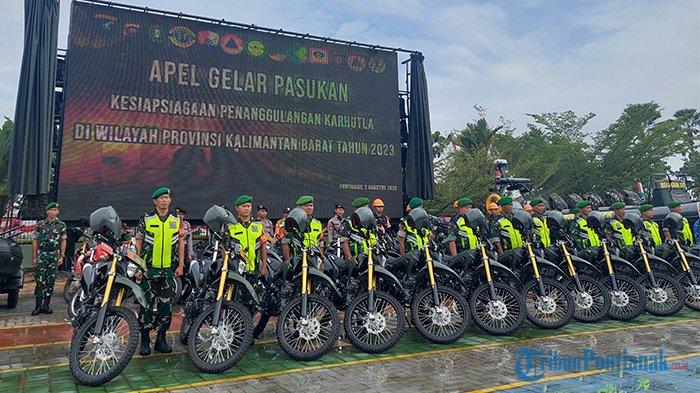 Cegah Karhutla, Kodam XII/Tpr, Polda dan Pemprov Kalbar Gelar Apel Bersama - Tribunpontianak.co.id