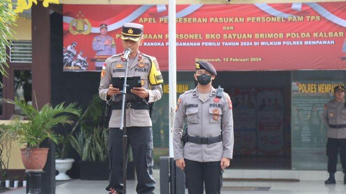 Besok Pemilu, Personel Polres Mempawah Mulai Digeser ke TPS - Tribunpontianak.co.id