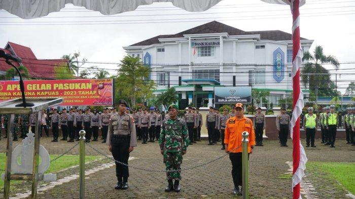 Cegah Karhutla, Polres Kapuas Hulu Gelar Apel Operasi Bina Karuna Kapuas 2023 - Tribunpontianak ...