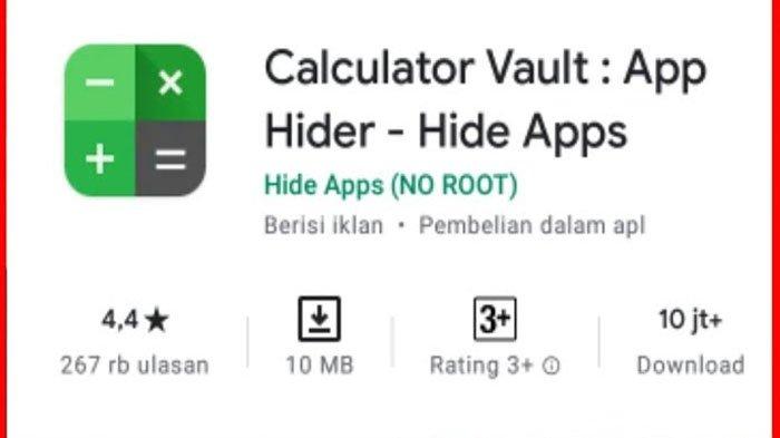 Calculator Vault : App Hider, Aplikasi Sembunyikan Chating Rahasia dari Orang Lain atau Pasangan ...