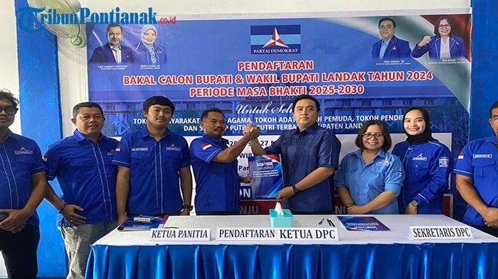 Partai Demokrat Landak Laris Manis, 11 Balon Bupati dan 3 Wabup Mendaftar Untuk Pilkada ...