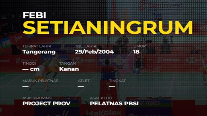 Profil dan Biodata Lengkap Febi Setianingrum Atlet Baminton Ganda Putri ...