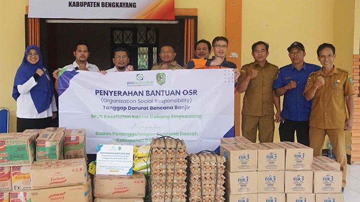 BPJS Kesehatan Singkawang Salurkan Bantuan untuk Korban Banjir di Bengkayang - Tribunpontianak.co.id