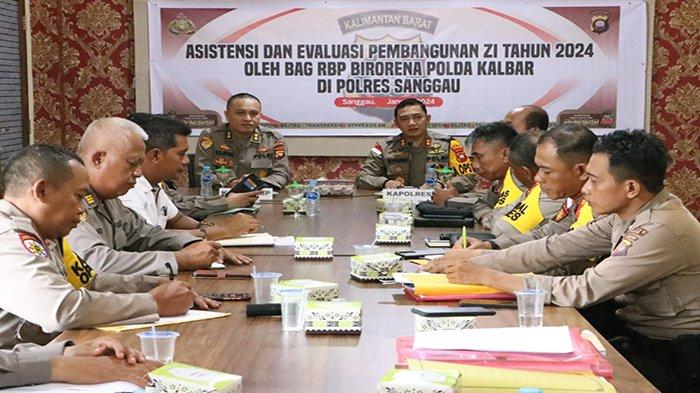 Bag RBP Birorena Polda Kalbar Laksanakan Kegiatan Asistensi & Evaluasi Pembangunan ZI Polres ...