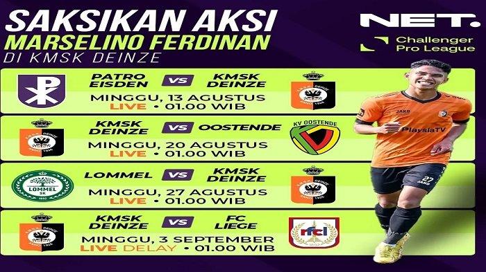 Jadwal Siaran Langsung Resmi KMSK Deinze di Liga 2 Belgia, Simak Aksi Marselino Ferdinan Live ...