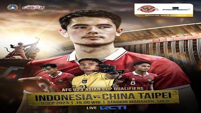 Jadwal Siaran Langsung Timnas Indonesia vs Taiwan Kualifikasi Piala Asia U23, Kick-off Malam ini ...