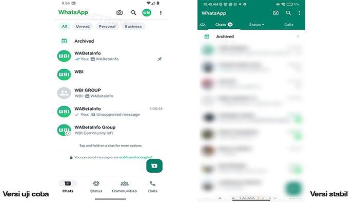 Berubah Total Tampilan Baru WhatsApp Dirombak Habis di Link Update WA ...