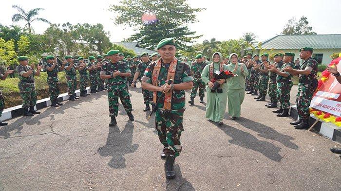 Tiba di Makorem, Danrem 121/Abw Brigjen TNI Pribadi Jatmiko Disambut Hangat - Tribunpontianak.co.id