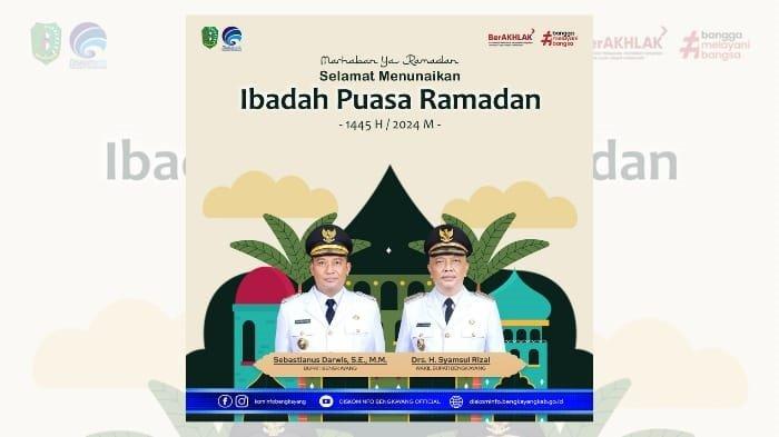 Bupati dan Wabup Bengkayang Mengucapkan Selamat Menunaikan Ibadah Puasa Ramadan 1445 H ...