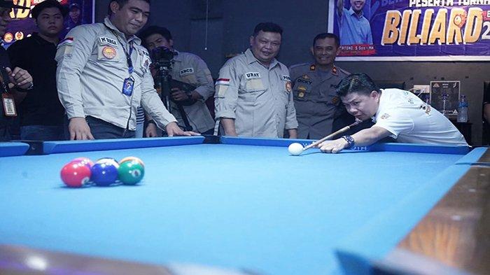 Bupati Satono Harap Lahir Atlet Berbakat Cabang Biliar di Sambas - Tribunpontianak.co.id