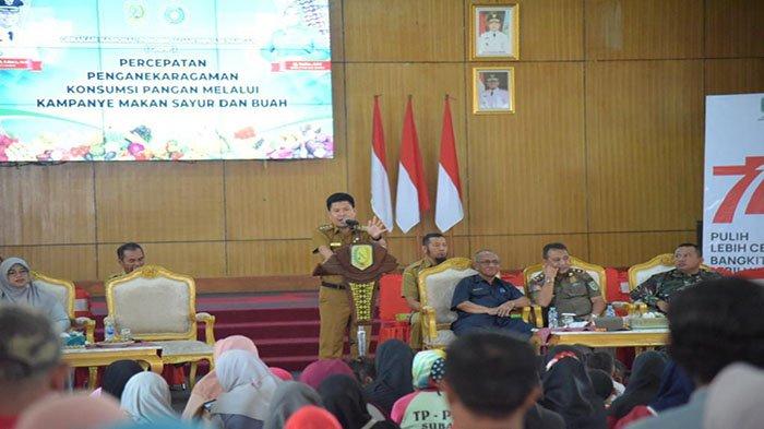 Bupati Satono Ajak Masyarakat Sambas Konsumsi Sayur dan Buah - Tribunpontianak.co.id