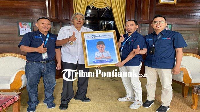 Dikunjungi Tribun Pontianak, Bupati Sintang Jarot Winarno Paparkan ...