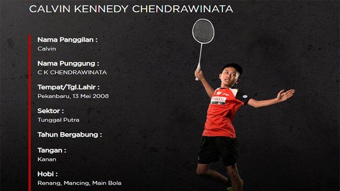 Profil Biodata Calvin Kennedy Chendrawinata Atlet Muda Berbakat PB ...