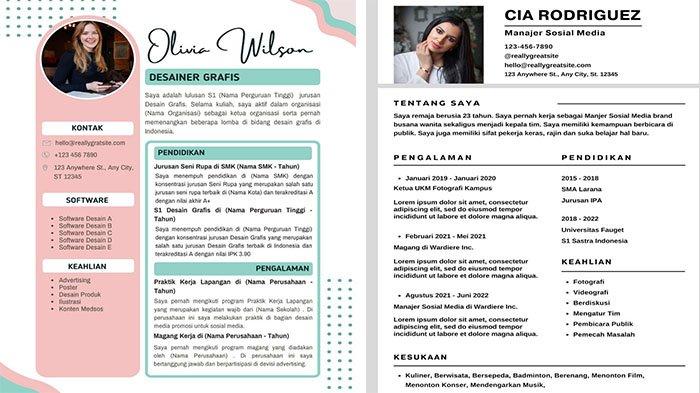 Contoh Membuat CV Kerja Fresh Graduate SMA/SMK Tanpa Pengalaman Kerja ...