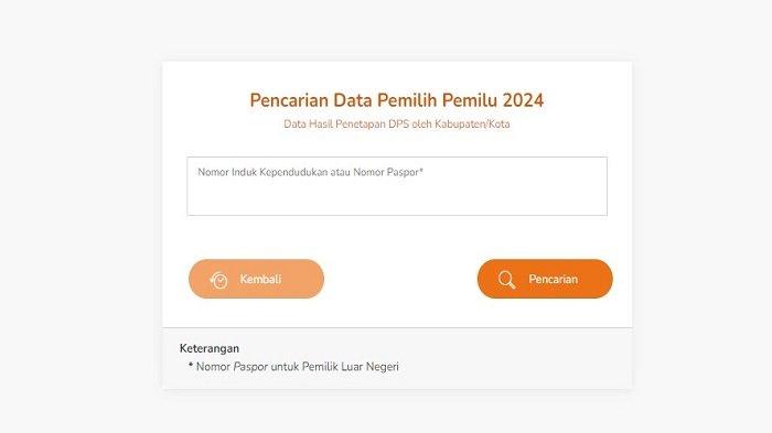 Cara Cek Nama Daftar Pemilih Pemilu 2024, Lengkap Dengan Cara Melaporkan Jika Tidak Terdata ...