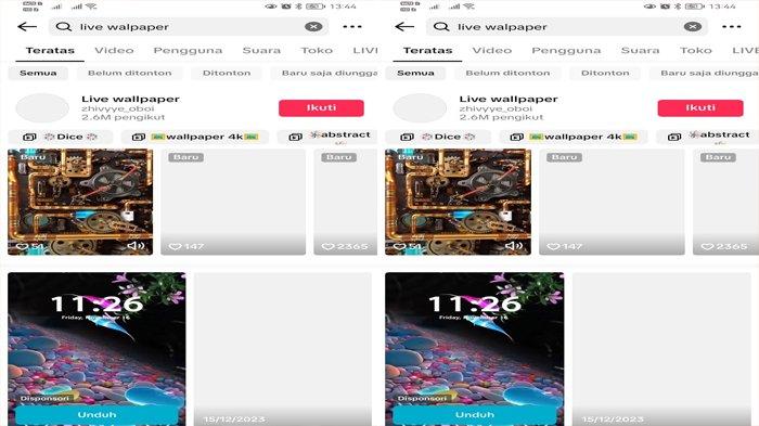 CARA Buat Live Walpaper Video dari TikTok, Banyak Pilihan dan Menarik ...