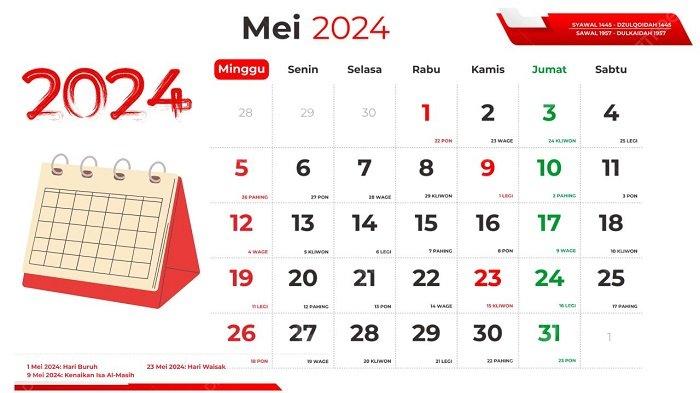 Daftar Tanggal Merah Hingga Cuti Bersama, Bulan Mei 2024 Bisa Libur ...