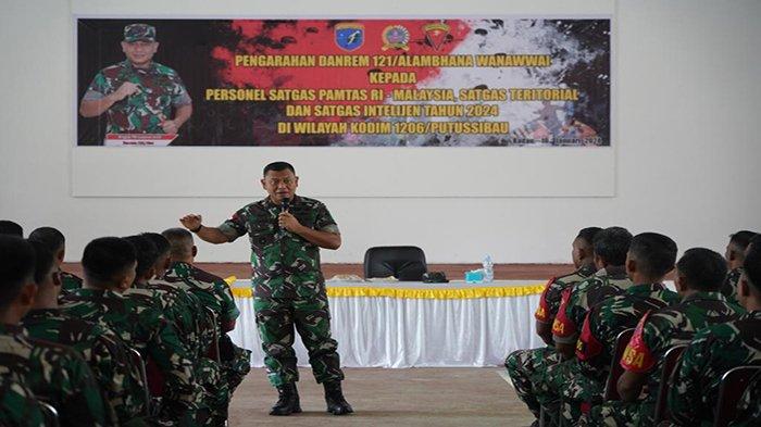 Danrem 121 Abw Minta Perketat Pengamanan Perbatasan Indonesia-Malaysia - Tribunpontianak.co.id