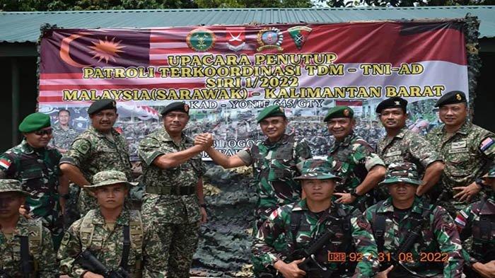 Danrem Pribadi Jatmiko tutup Patroli Terkoordinasi 2022 TNI-TDM di Sarawak - Tribunpontianak.co.id