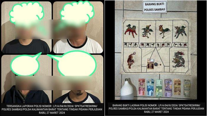 Operasi Pekat Kapuas, Polres Sambas Tangkap Tersangka Judi Liong Fu ...