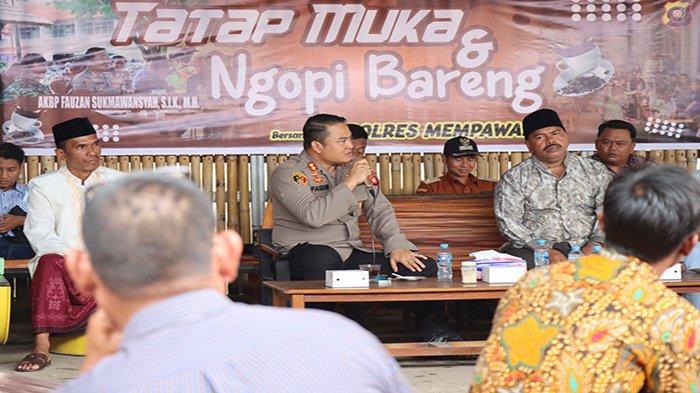 Optimalisasi Pelayanan Publik, Kapolres Mempawah Ngopi Bareng Dengarkan Curhat Warga Sungai ...