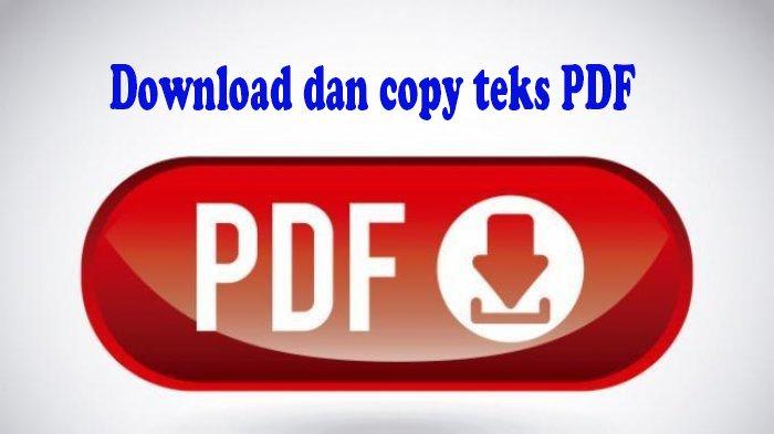 Cara Download File PDF Dikunci dan Cara Copy Teks File PDF - Tribunpontianak.co.id