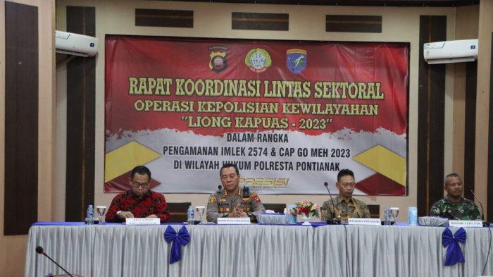 Polresta Pontianak Gelar Rapat Koordinasi Lintas Sektoral untuk Pengamanan Imlek dan Cap Go Meh ...