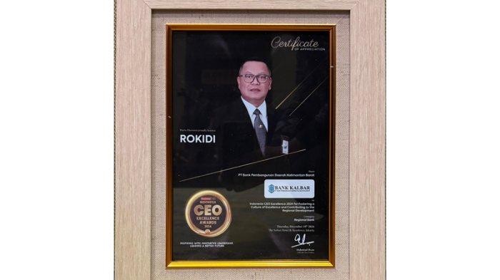 Bank Kalbar Kembali Sabet Penghargaan Indonesia CEO Excellence Award ...