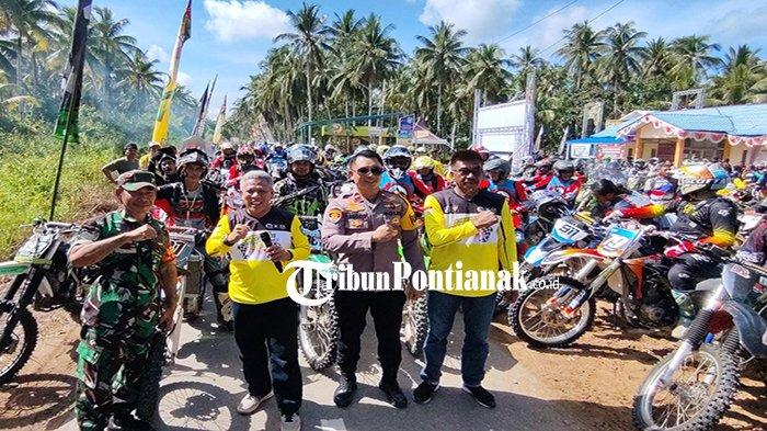 Sapa 250 Rider Trail, Bupati Muda Ucapkan Selamat Datang di Bumi Menanjak - Tribunpontianak.co.id