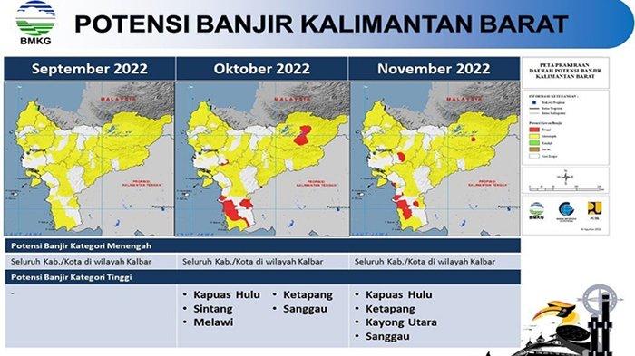 Beberapa Wilayah Kalimantan Barat Berpotensi Banjir, BMKG Imbau Warga Tetap Waspada Hingga ...