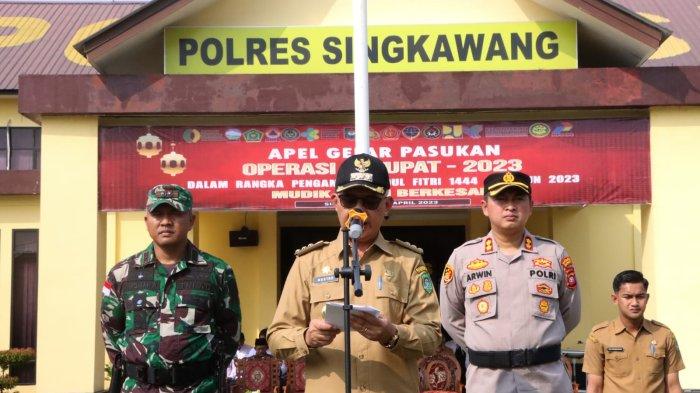 Polres Singkawang Apel Gelar Pasukan Ops Ketupat Kapuas 2023 untuk Pengamanan Idul Fitri 1444 H ...