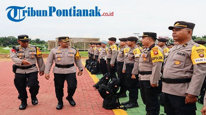 Kapolres Wahyu Periksa Sarpras dan Kesiapsiagaan Anggota Pam TPS Pemilu ...
