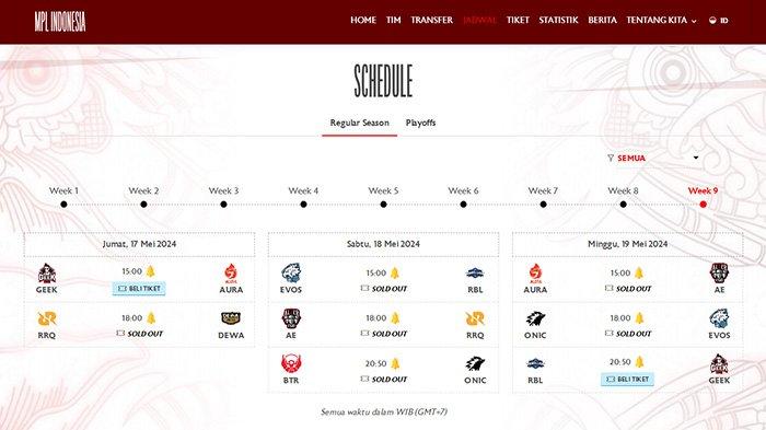 Hasil MPL ID Season 13 Week 9 Lengkap Update Klasemen Terbaru, Penentu Nasib RRQ Lolos Playoff ...