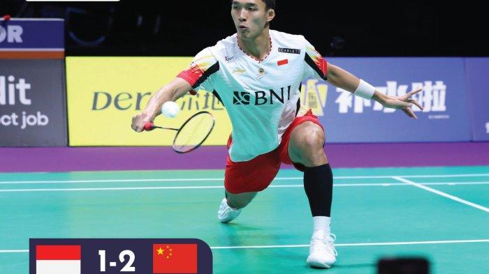 Hasil Piala Thomas 2024: Final Indonesia Vs China Skor Akhir 1-3, Jonatan Christie Dkk Runner Up ...