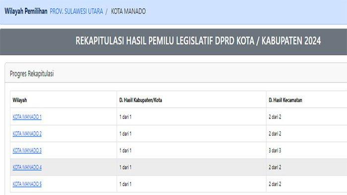 LENGKAP DAFTAR 40 Nama Caleg Terpilih Anggota DPRD Kota Manado Periode 2024-2029 ...