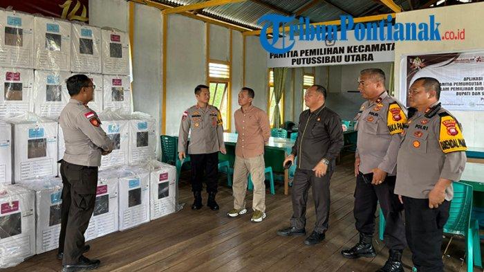 Kapolres Kapuas Hulu Cek Keamanan Logistik Pilkada di Tingkat Kecamatan - Tribunpontianak.co.id