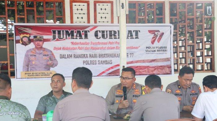 Polres Sambas Gelar Jumat Curhat Jelang Hari Bhayangkara ke-77, Ini Pembahasannya ...