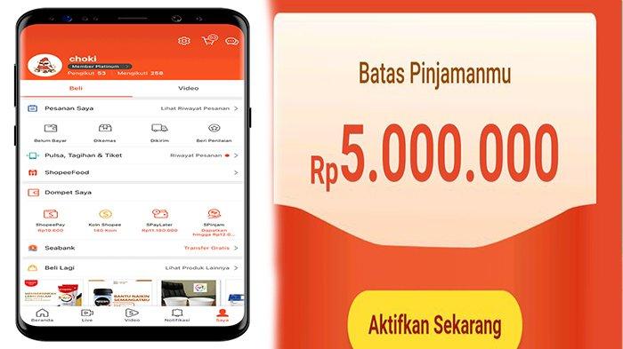 Cara Aktiifkan Akun SPinjam Untuk Pinjam Uang Di Shopee, Cair Ke ...