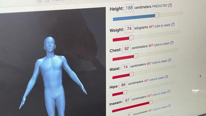 Visualisasi Bentuk Badan Bisa di Cek Dari Situs Web Body Visualizer ...