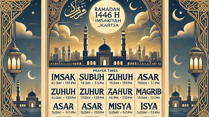 Jadwal Imsakiyah Ramadan 1446 H DKI Jakarta: Waktu Imsak, Subuh, Magrib, dan Salat Lengkap ...